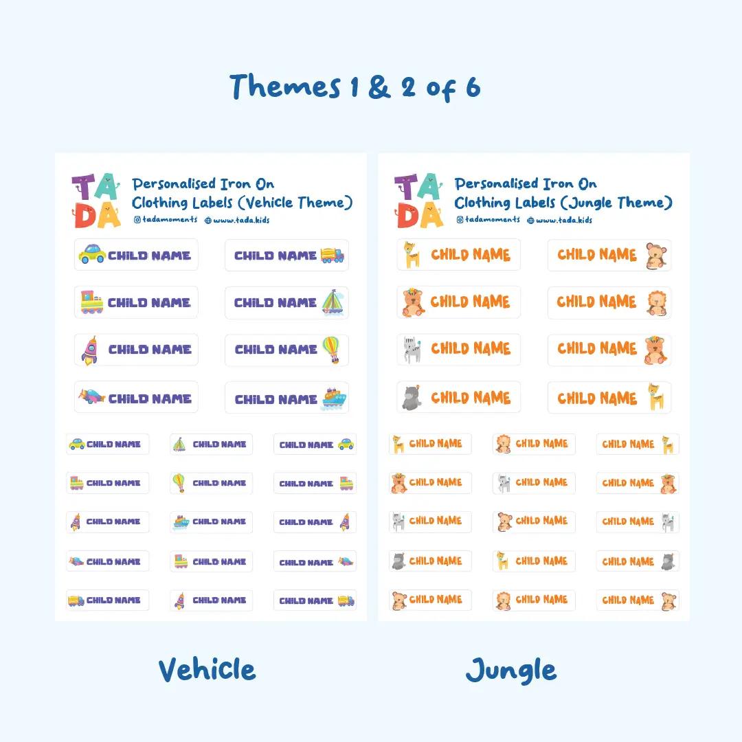 Custom Clothing Stickers for Kid's Uniform | TADA KIDS
